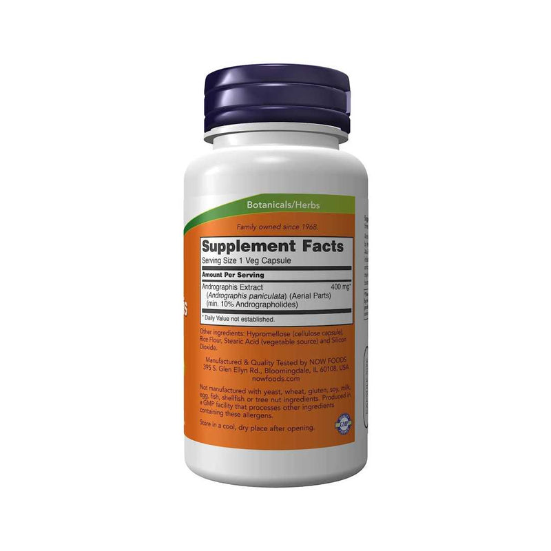 Now Andrographis Extract 400mg (Standardized Extract), 90 Veg Capsules ...